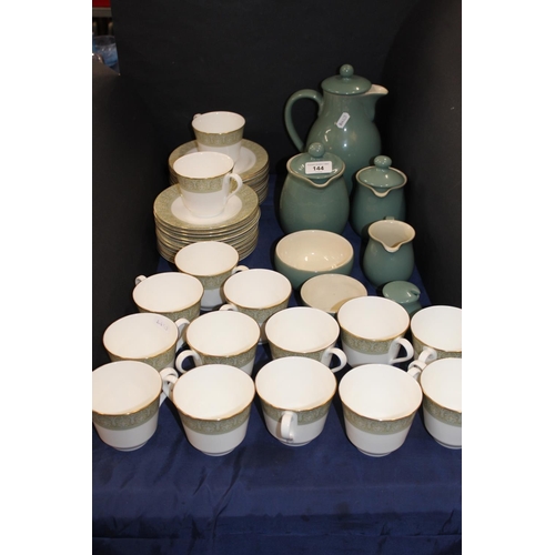 Denby stoneware teaset and a Royal Doulton Sonnet teaset etc.