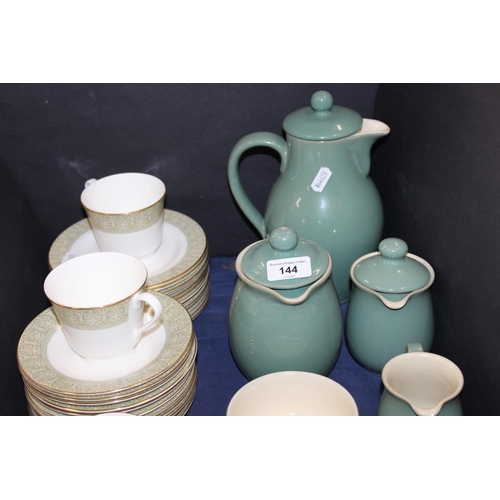 Denby stoneware teaset and a Royal Doulton Sonnet teaset etc.