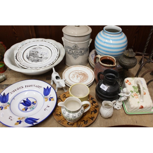 Collection of pottery and ceramics, Flour ceramic pot, wedgwood ...