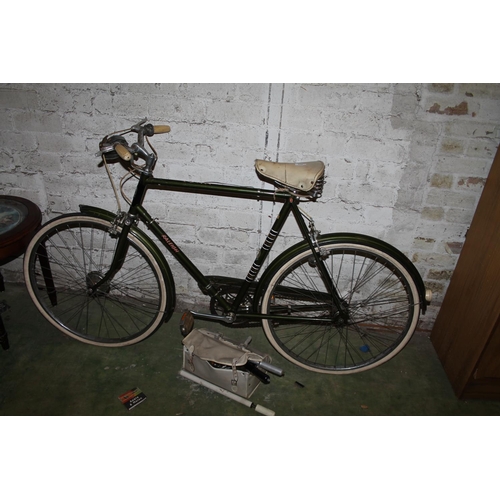 Raleigh riviera bicycle and accessories.