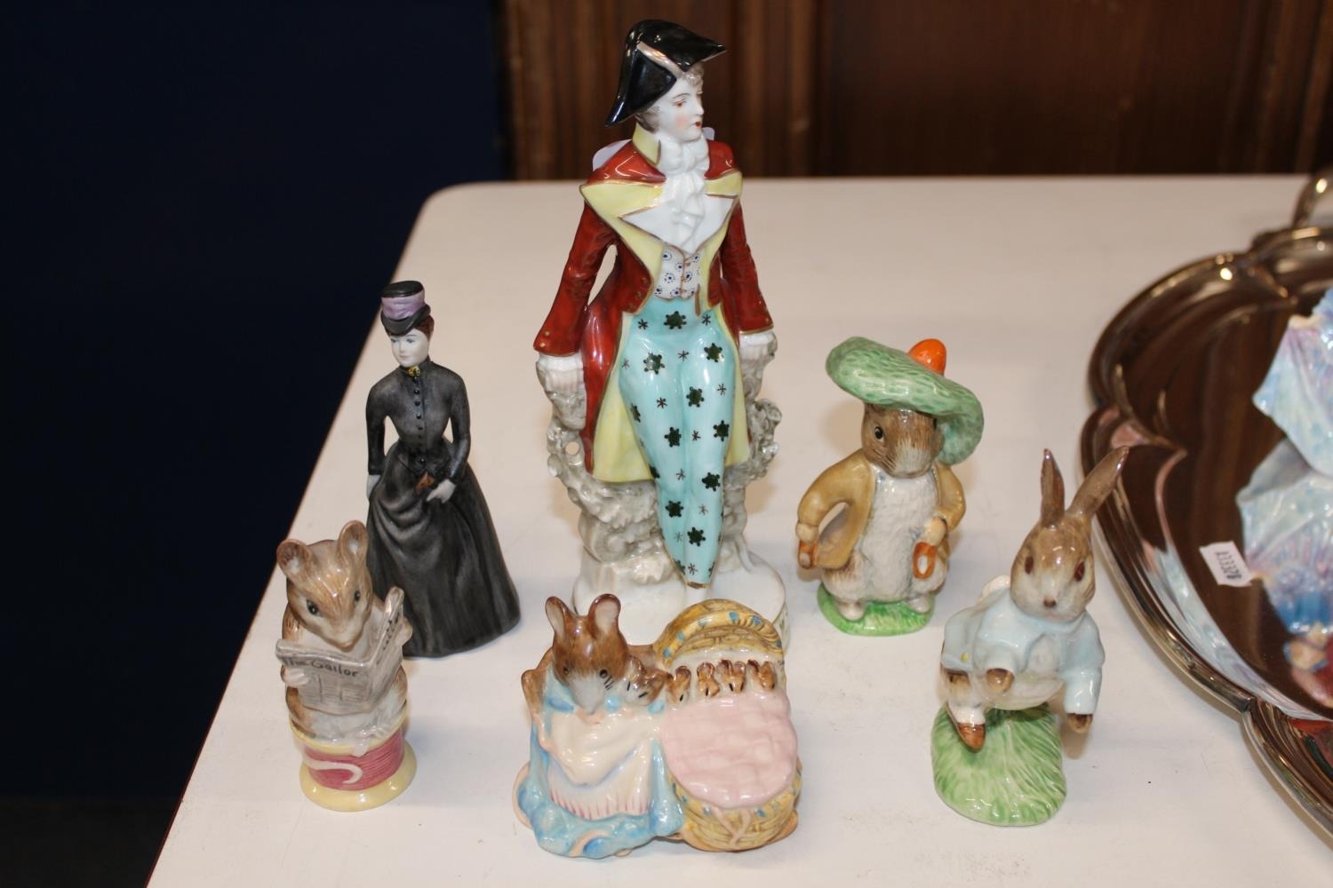 Beswick Beatrix Potter figures to include Squirrel Nutkin, Hunca Munca ...