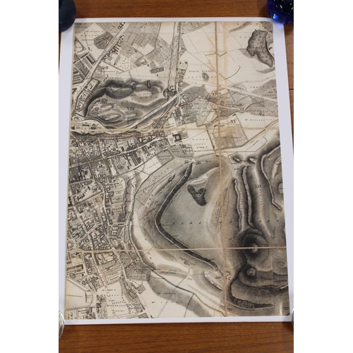 Two boxes containing maps and plans to include Musselburgh, Sheriffhall ...