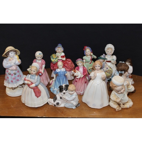 Collection of figres to include Royal Doulton The Ragdoll, Tinkle Bell ...