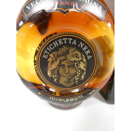 Vecchia Romagna Italian brandy, 700ml, 38% vol, boxed, Veterano "Solera ...