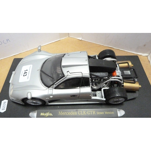 Maisto model of a Mercedes CLK-GTR 'Street Version'.