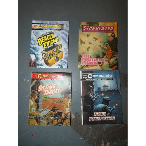 Flags to include Union Jack, USA and others, also Commando comics (one ...