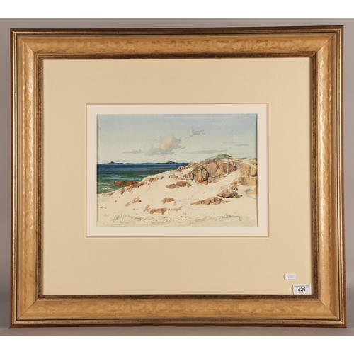 Robert Houston RSW(Scottish 1891-1940), Coastal landscape, watercolour ...