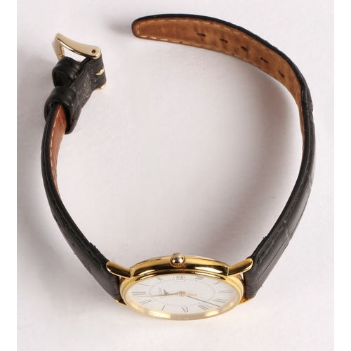 Longines wristwatch on leather strap