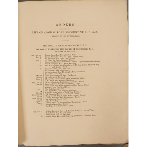 CLARKE JAMES STANIER & MCARTHUR JOHN. The Life of Admiral Lord Nelson K ...