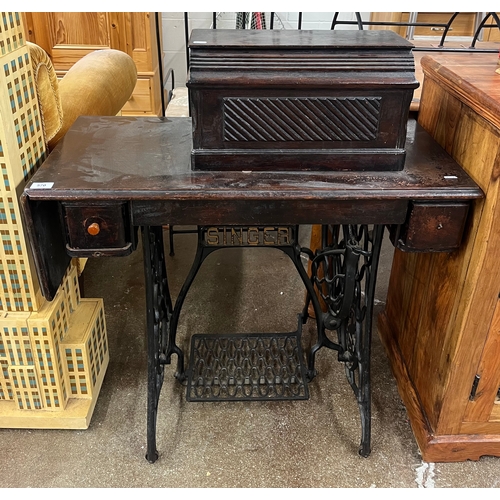 Singer sewing machine table.