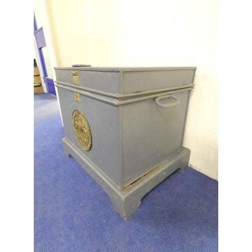 Victorian Milner's of Liverpool Patent, fire proof lidded safe, raised ...