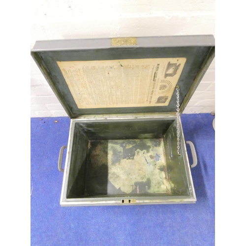 Victorian Milner's of Liverpool Patent, fire proof lidded safe, raised ...