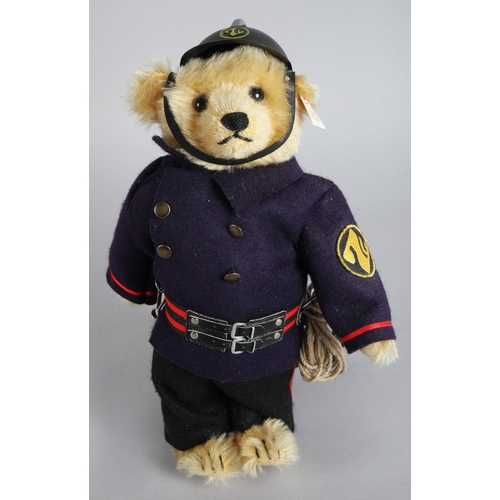 Steiff Fireman teddy bear with growler, 1996 'Feuerwehrbär', 999161 ...