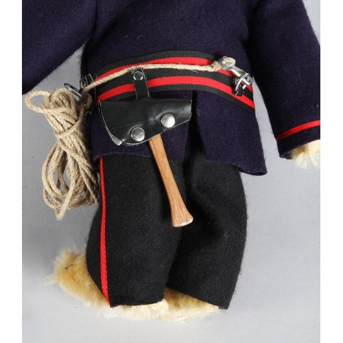 Steiff Fireman teddy bear with growler, 1996 'Feuerwehrbär', 999161 ...