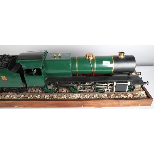 Large hand-engineered scale model of an LNER steam locomotive and ...