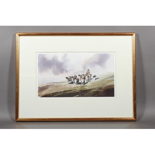 DONALD B CROSSLEY RWS BWS FIGA (British 1932-2014), Hill Shepherd ...