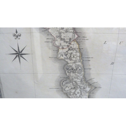 County of Wigton or Shire of Galloway framed map from Ainslie's Survey ...