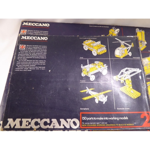 Vintage Meccano sets - 5ME No.6 etc.