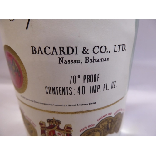 Vintage Bacardi white rum 70 proof 40fl oz (2)