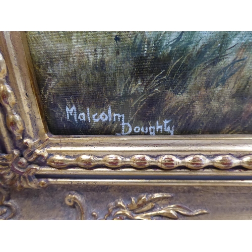 Oil on board 'Wilsford in Spring', in gilt frame (29" x 20") - Malcolm ...