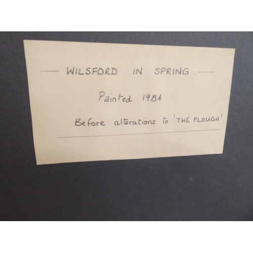 Oil on board 'Wilsford in Spring', in gilt frame (29" x 20") - Malcolm ...