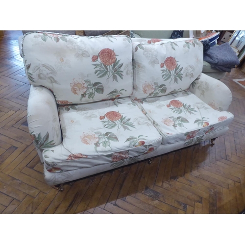 Floral pattern 2 seater sofa