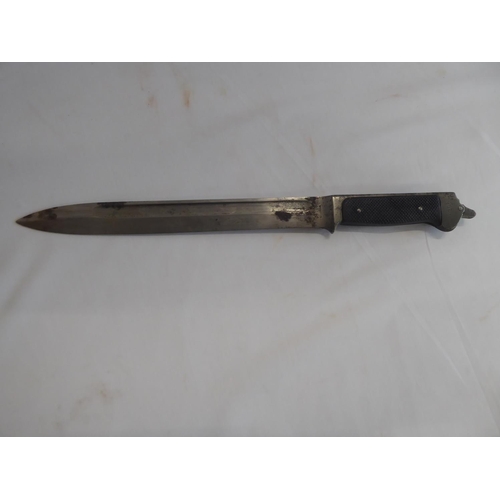 Alex Coppel Solingen bayonet in leather scabbard