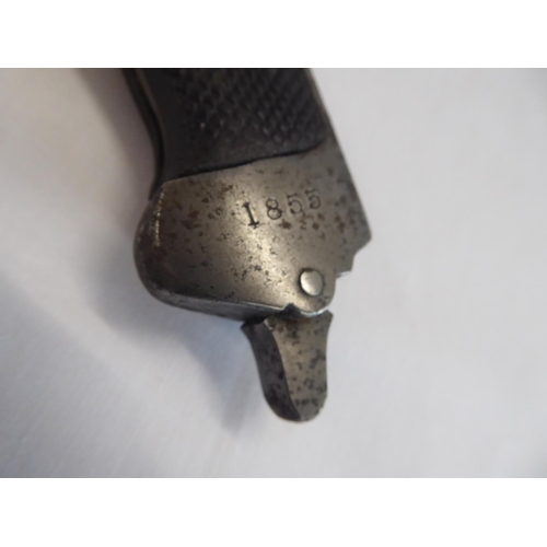 Alex Coppel Solingen bayonet in leather scabbard