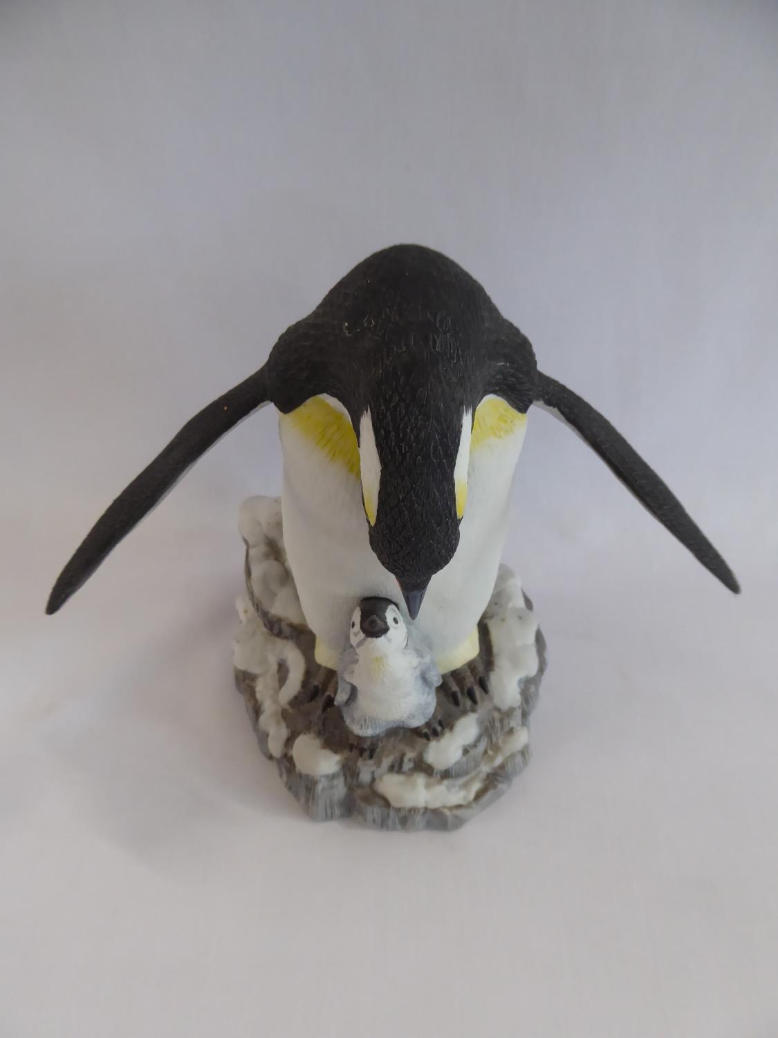 Brooks & Bentley Gentle Majesty 'Cozy Moment' penguin figure (with box)