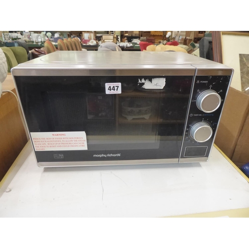 Morphy Richards microwave oven