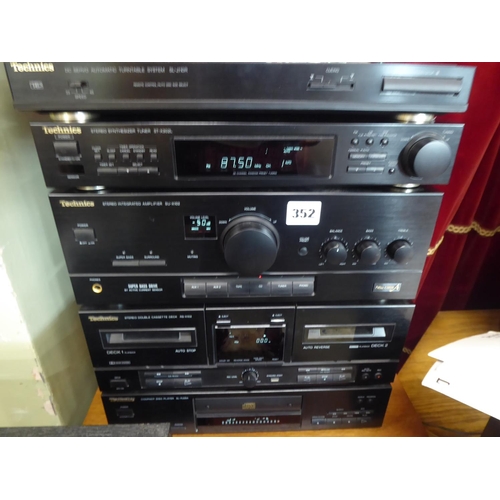 Technics stacking hi-fi system with remote