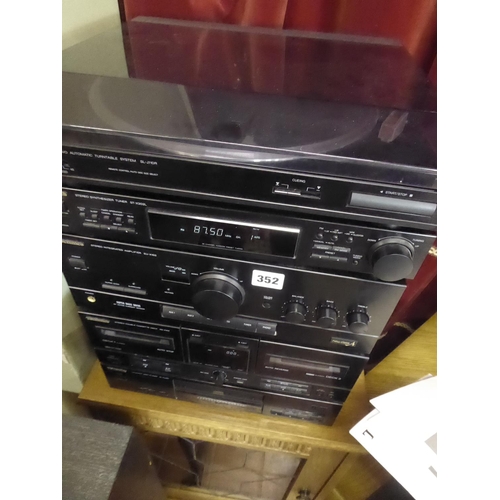 Technics stacking hi-fi system with remote