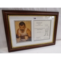 Framed Charles Bronson signed photograph and limited edition print
