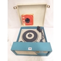 Mid 20thC Fidelity portable record player and 7" singles