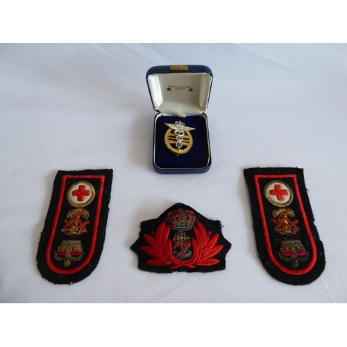 Royal Naval epaulettes and Air Force nurses badge