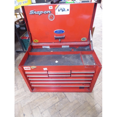 Snap-on tool box with key