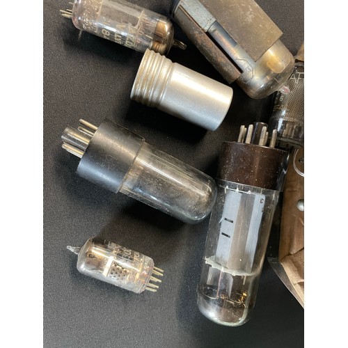 Box Of Vintage Tubes & Transistors