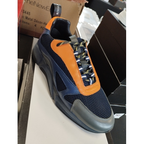 Three Pairs Brand New Vincentius Mens Sneakers Black Size UK 5 and Navy ...