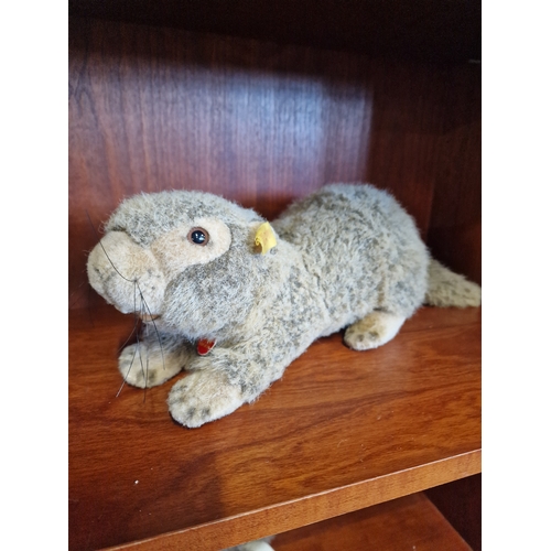 Vintage Steiff mouse Piff Murmel no.071379 approximately 40cm in length Nose to tail tip