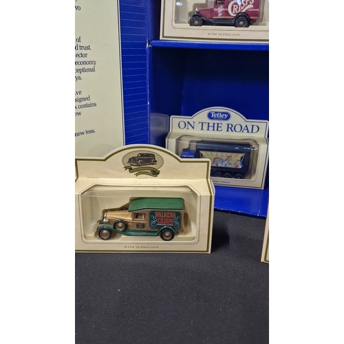 A selection of Lledo collectable advertising vans includes Teltley ...