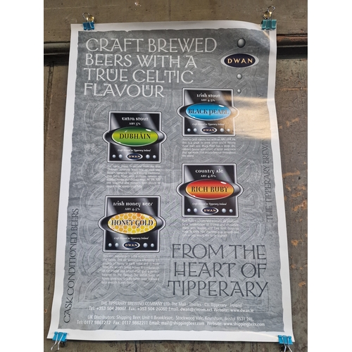 A collection of four vintage cast ale brewery posters