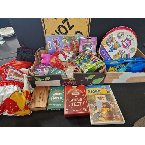 A selection of mainly new iteam. Includes Vtech, Leaped Funkeys, card ...