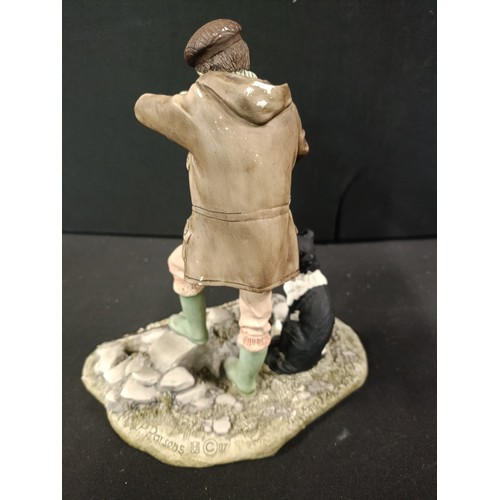 Rare Heredities Shepherd Farmer Sheepdog Lamb Sheep Farm Figurine ...