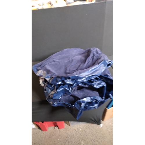 Hike Man tarp 210 x 240 and eurohike single blow up bed with foot pump