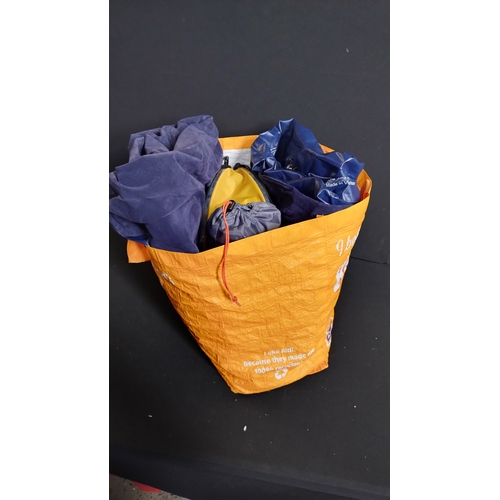 Hike Man tarp 210 x 240 and eurohike single blow up bed with foot pump