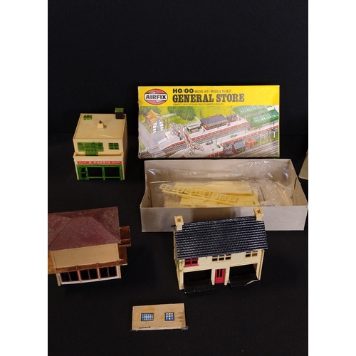 Various model train village buildings, boxed general store, Peco Scenic ...
