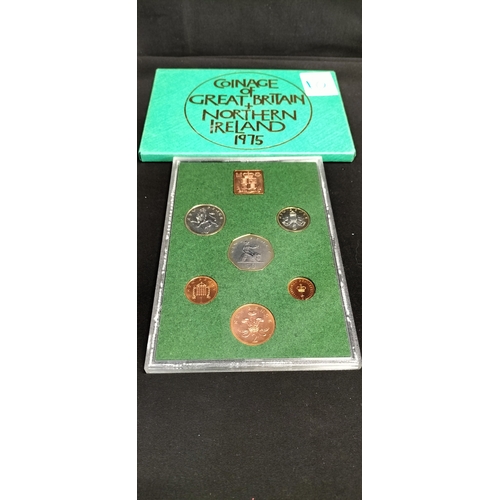 1975 Encapsulated coinage of Great Britain and Northern Ireland