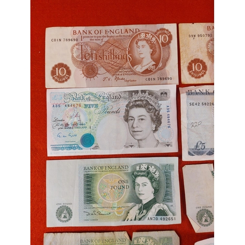 Collection of British bank notes
