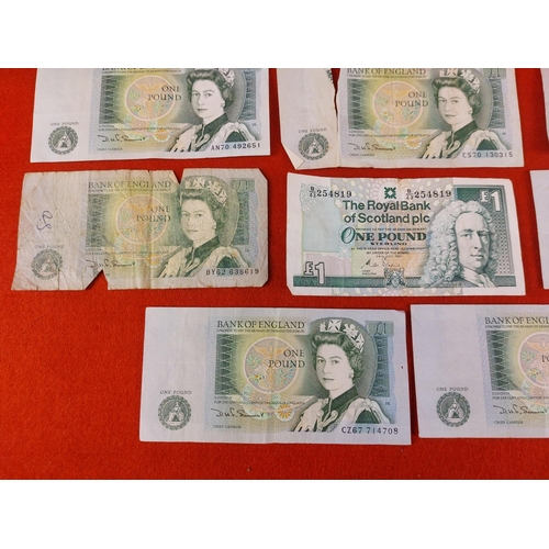 Collection of British bank notes