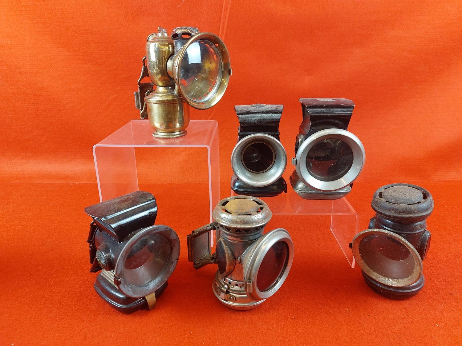 6 Antique cycle lamps